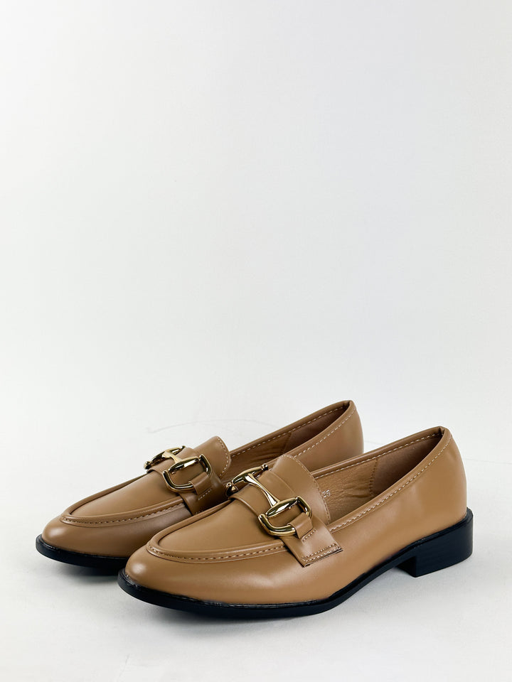 MOCASSINS TALON LÉGER - TABAC - Maison de mode Morocco